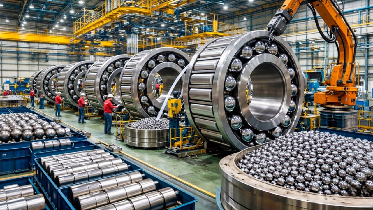 Inside Massive Factory: How Billions of Steel Bearings Are Made