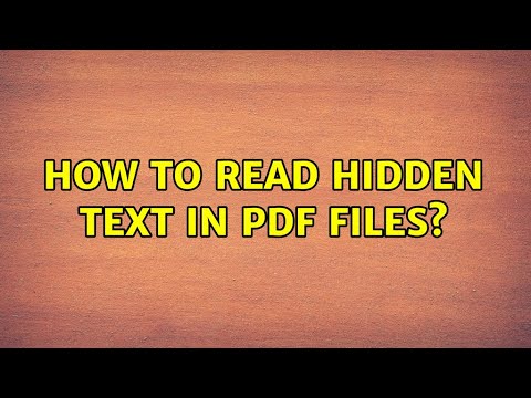 How to read hidden text in pdf files? (2 Solutions!!)
