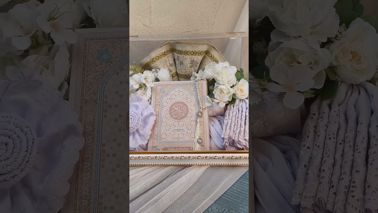 Hantaran Seserahan Alat Sholat Mahar Quran Custom Nama - Kado Muslim