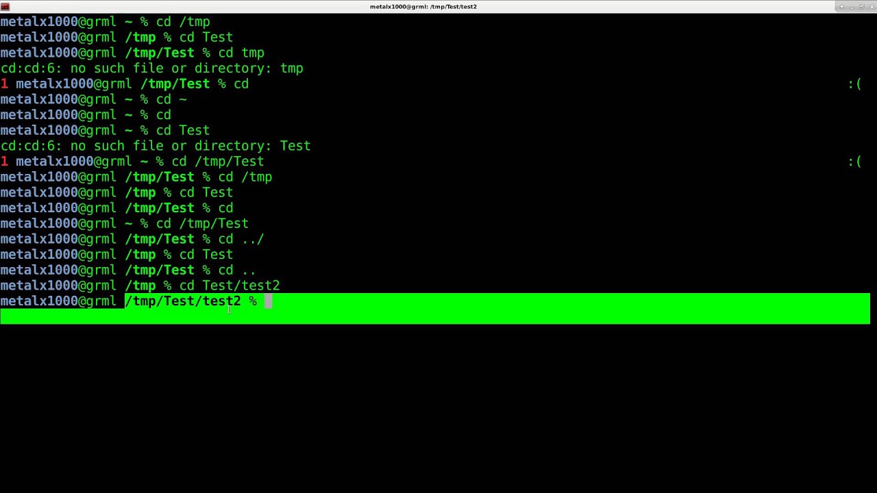 Moving Around the Linux Shell Script Tutorial   Change Directory Folder