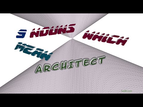 architect - 10 nouns having the meaning of architect (sentence examples)