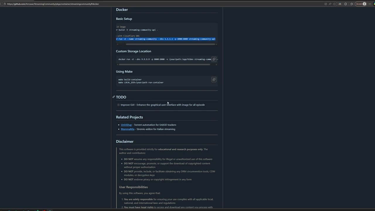 How to install StreamingCommunity [WIN \ Docker] 2026