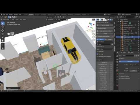 Blender Floor Plan Design - Adding Furniture - Tutorials, Tips and ...