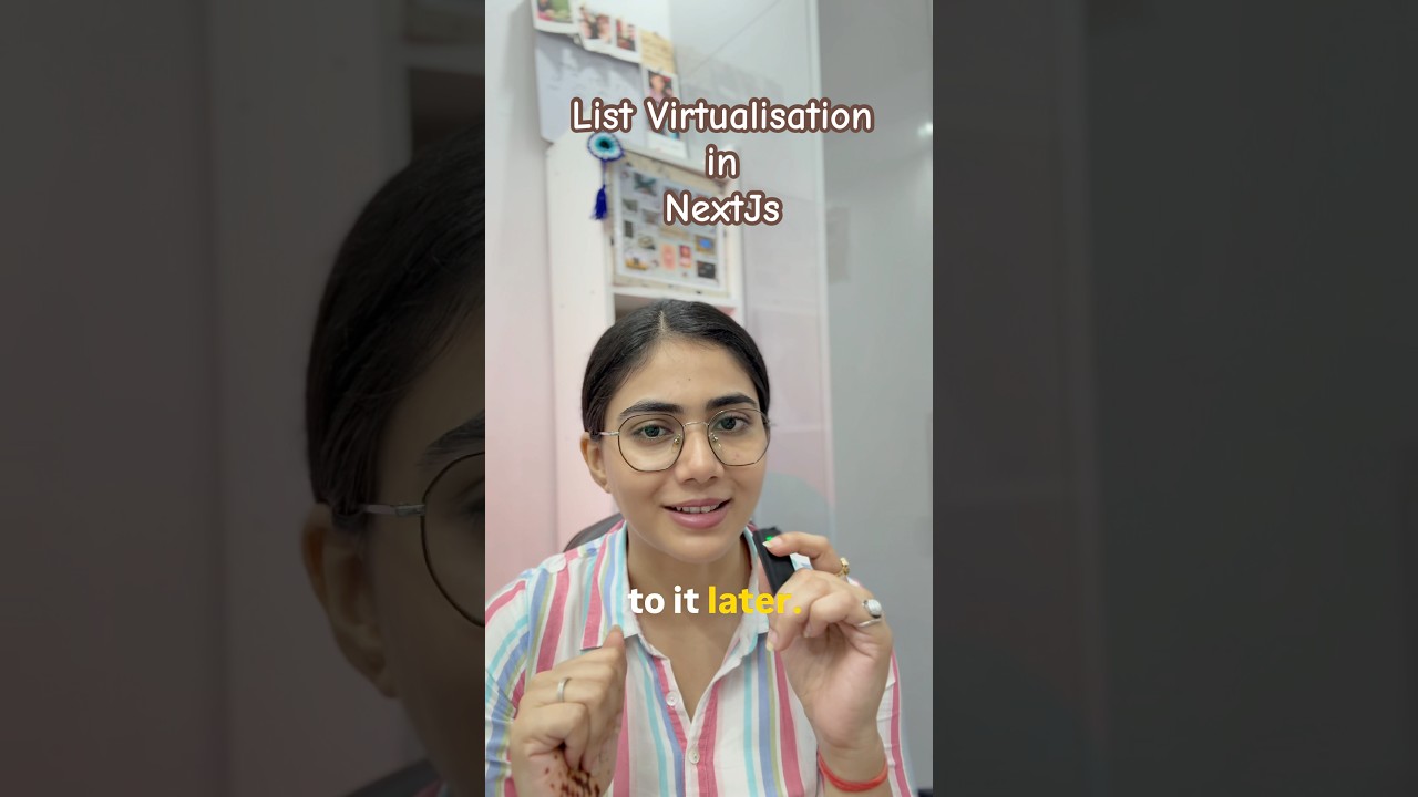 List Virtualisation|NextJs #coding #frontendcourse #javascriptframework #nextjs #javascript #reactjs