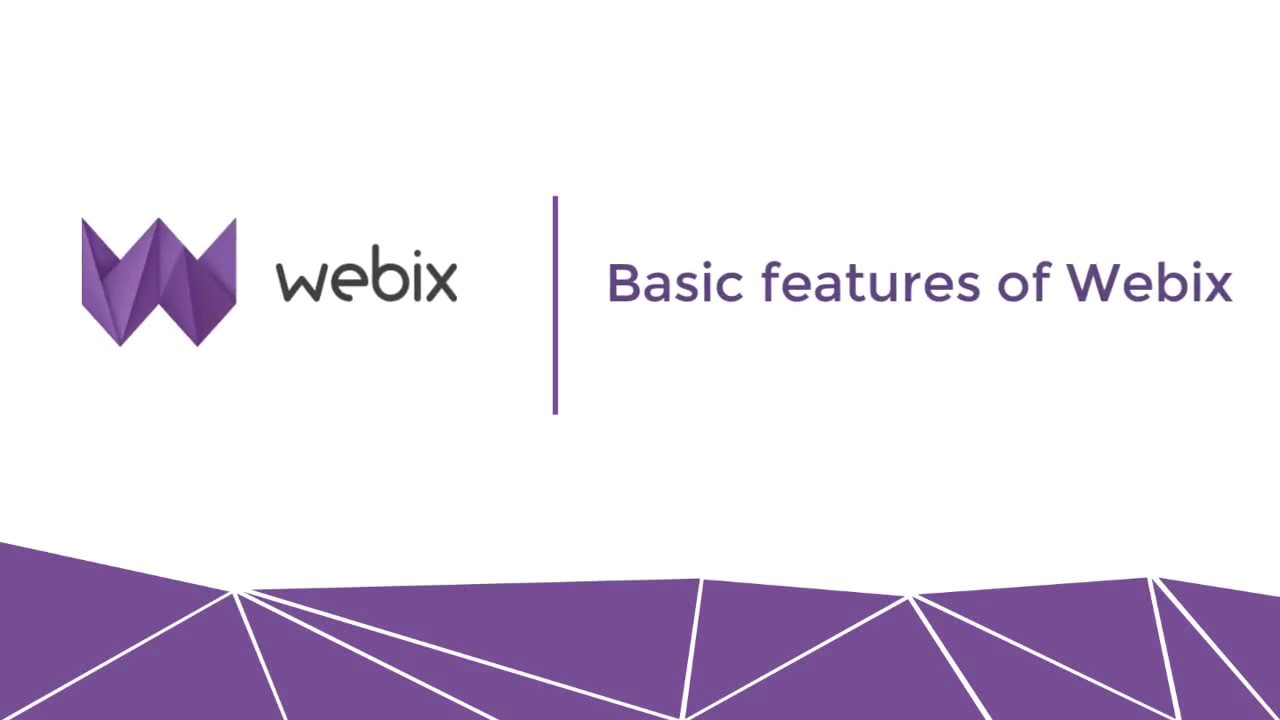 Basic Features of Webix UI JavaScript Library