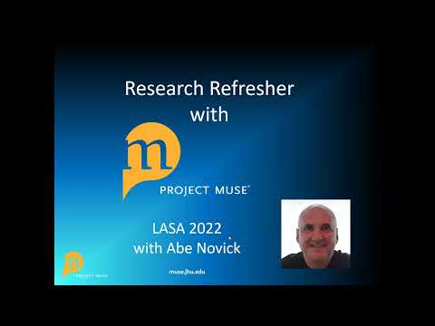 Latin American Studies 2022 - Research Refresher
