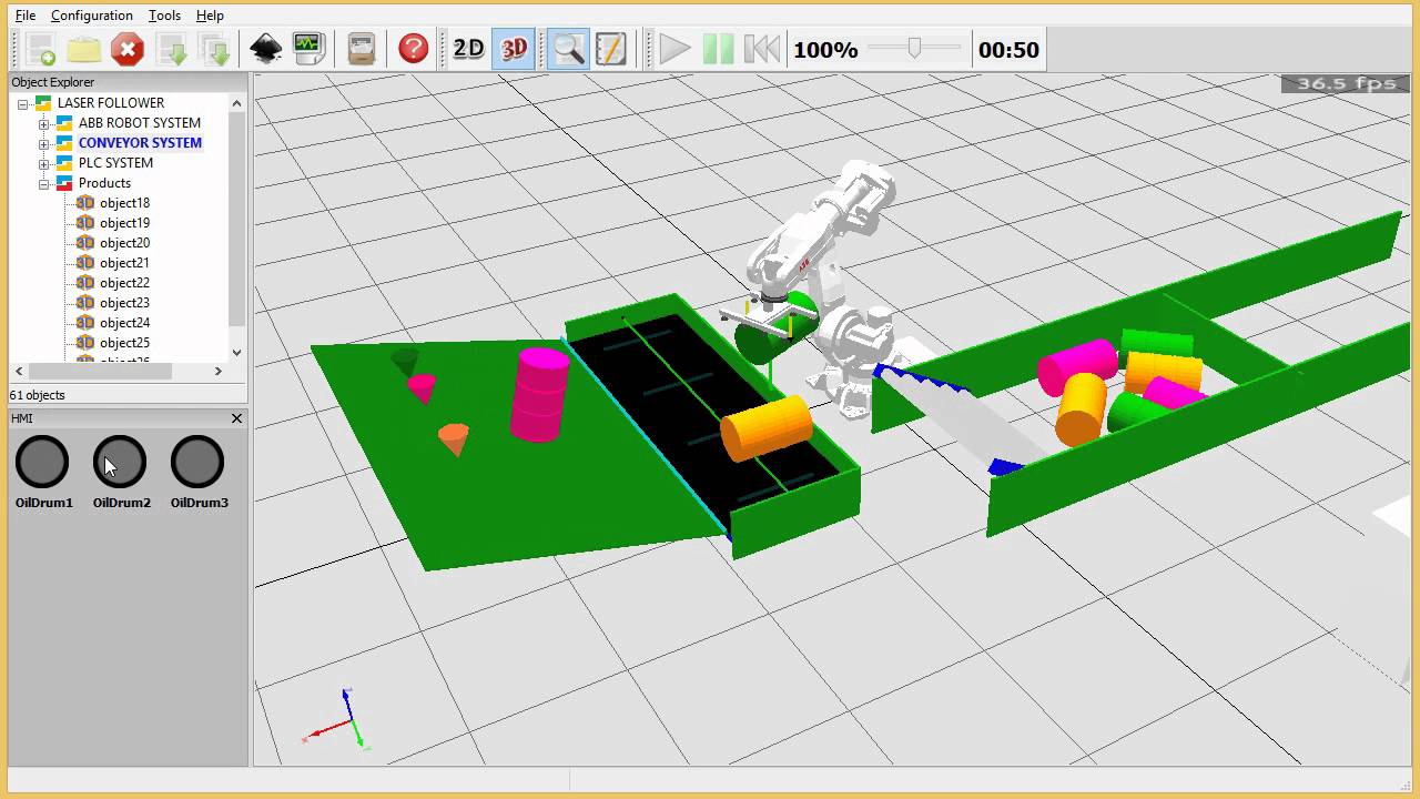 Robot cell Simulation using Simumatik3d and Robotstudio