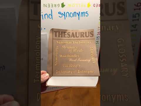 Synonyms Part 1