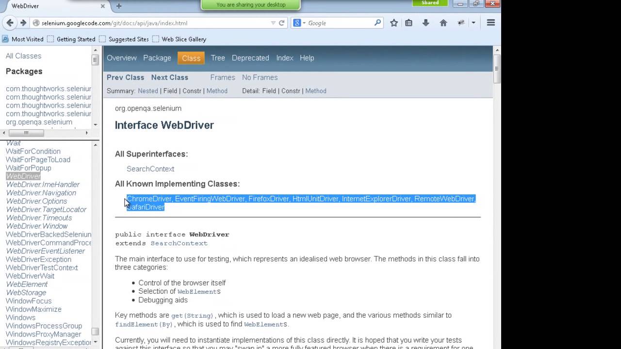 Selenium WebDriver Tutorial Part 3
