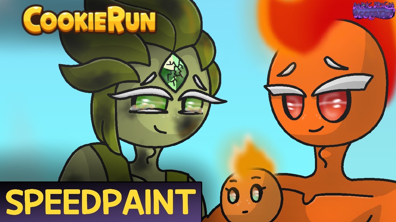 Cookie Run Speedpaint - WELCOME WILDFIRE COOKIE! (FireWind) 🔥🍃🍪👶