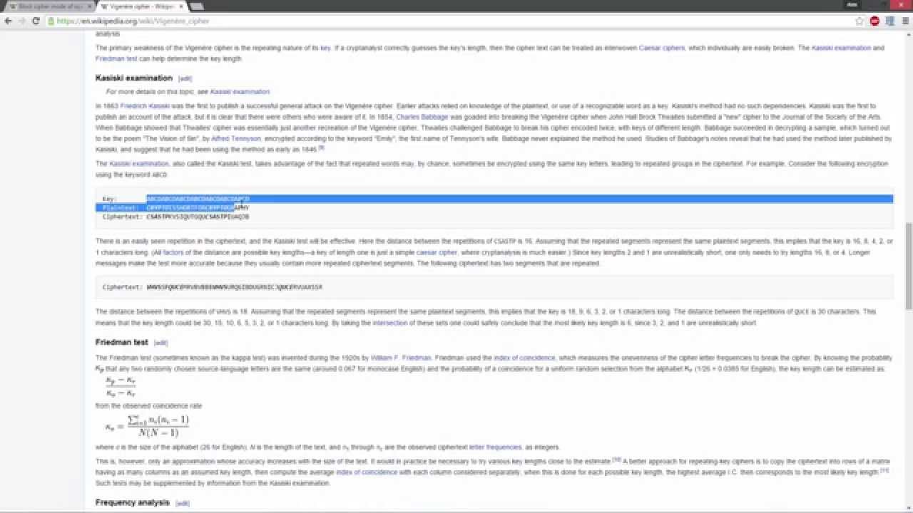 Java Programming Tutorial 28: Vigenère Cipher Pt. 1