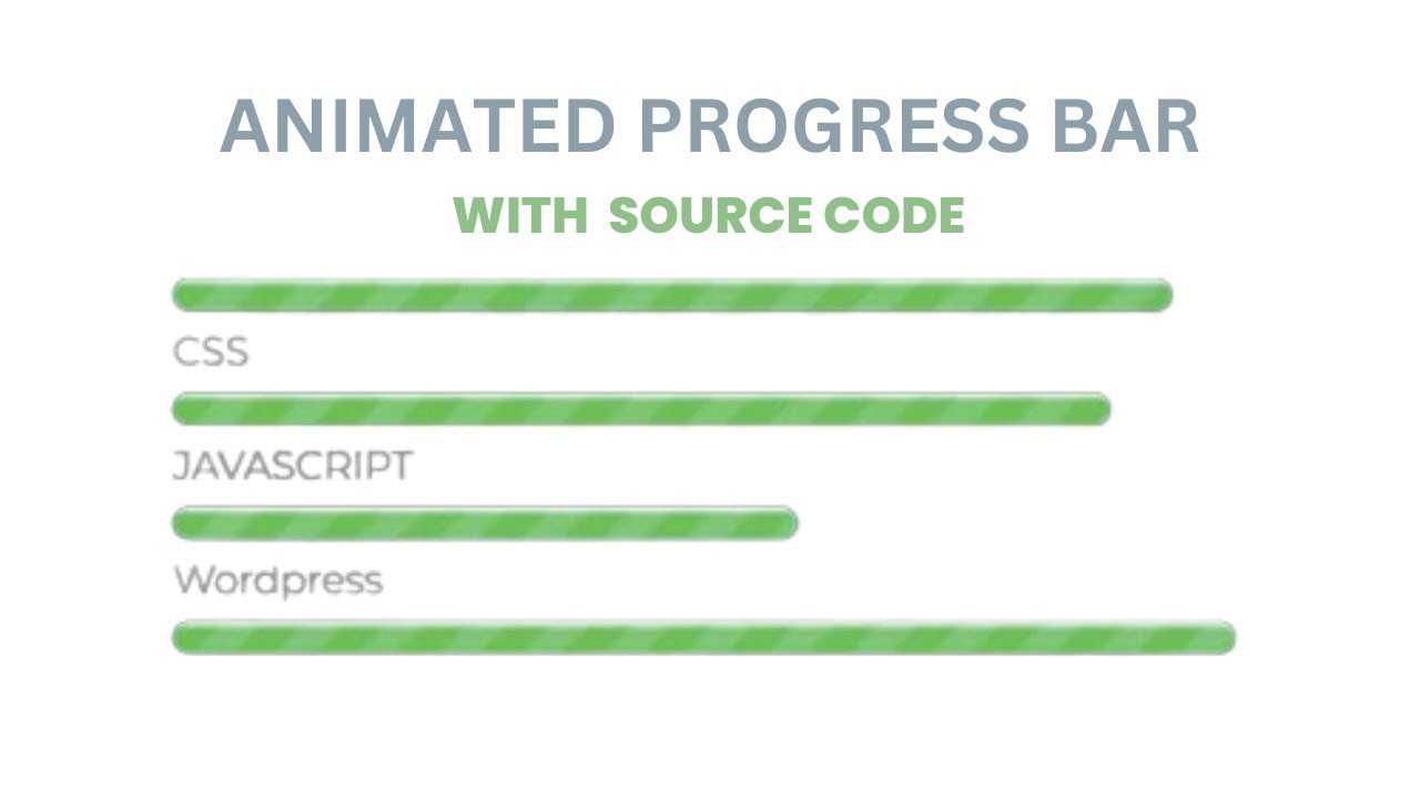 Animated Progress Bar in Bootstrap5 HTML & CSS | with Source Code