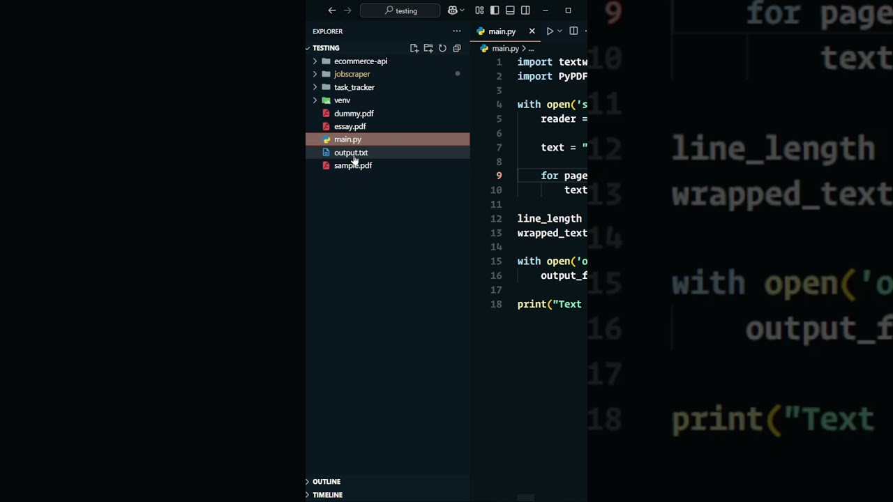 Python Tutorial   PDF Text Extractor #coding #javascript #python