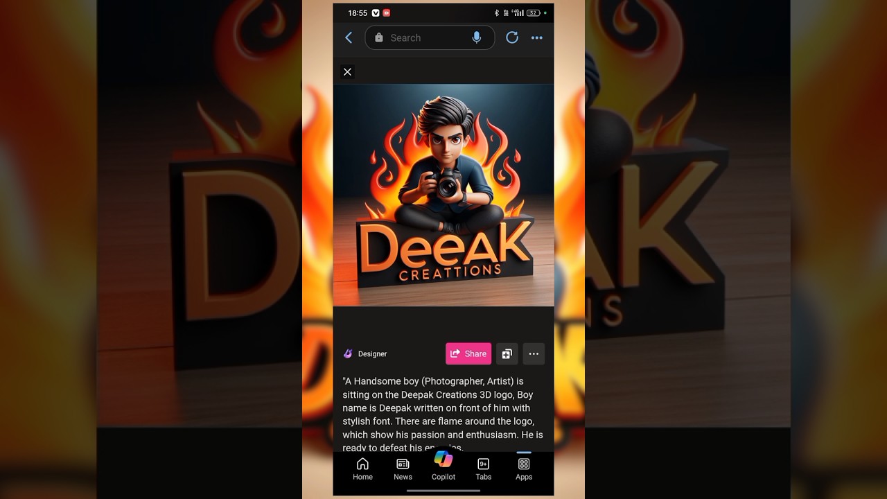 Create Viral 🔥3D Ai LOGO Name Images | Bing image creator tutorial FREE | Bing Ai😱