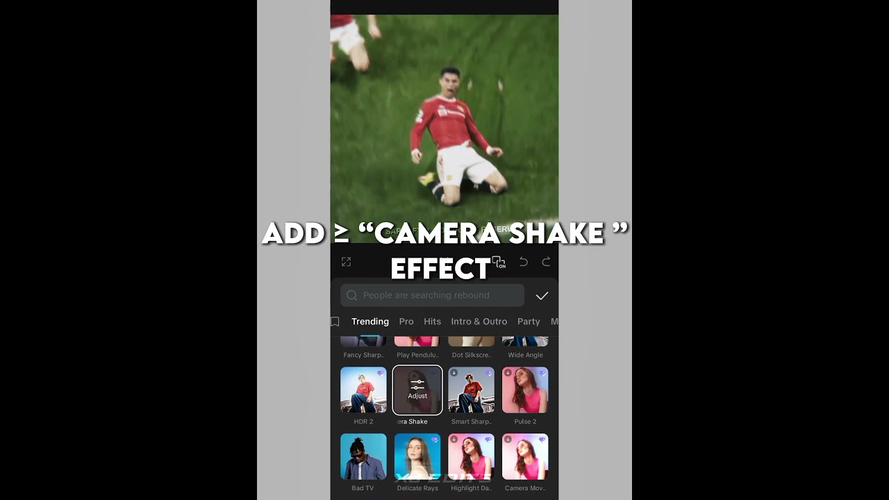 Hard shake tutorial On CapCut