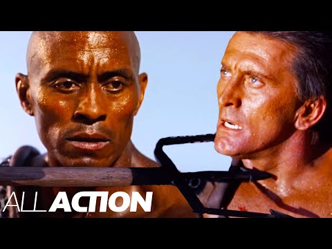 Draba Defeats Spartacus | Spartacus (1960) | All Action