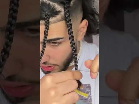 Man Braids #fyp #shorts Man Braids Hair #trending #viral Credit To mustafasalih_
