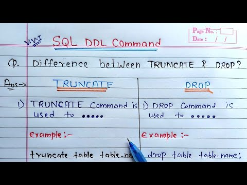 Learn Difference Between Truncate and Drop in SQL | SQL Commands - Mind Luster