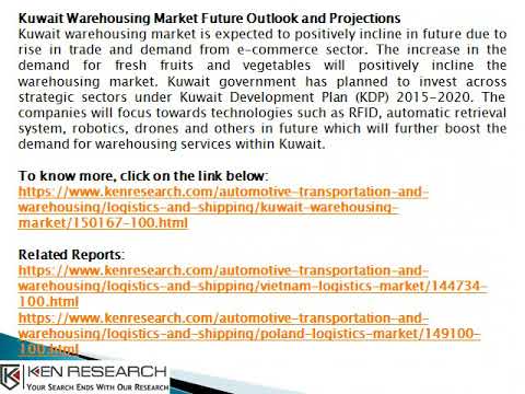 Recommendations for Improving Kuwait Warehousing Industry-Ken Research