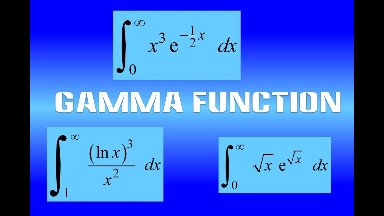 ADVANCED Simple integrals using the Gamma Function (1)