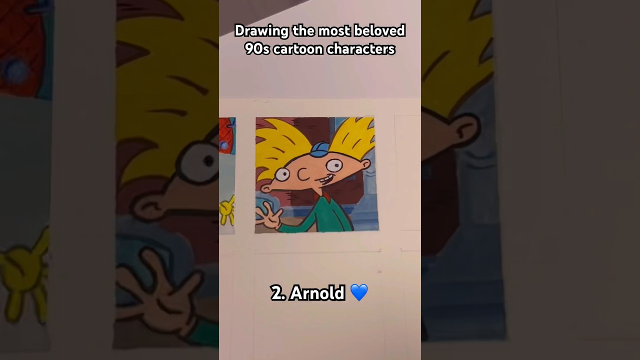 Gouache Arnold 🎨 (#2 of 25 most beloved 90s cartoon characters)