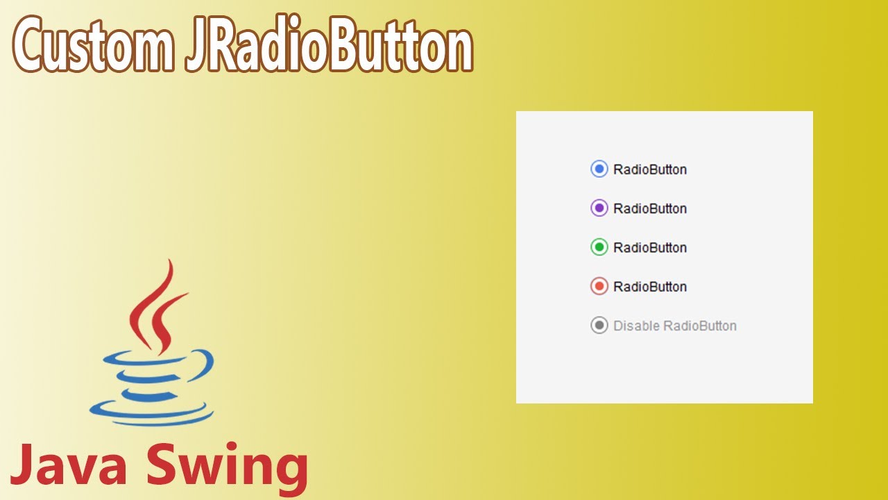 Java Swing - Custom JRadioButton