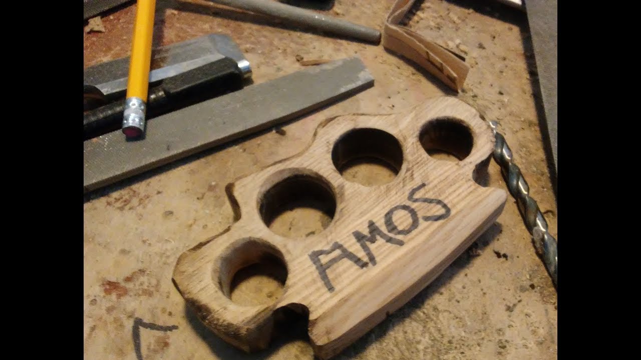 So yeah I made some wooden knuckles...