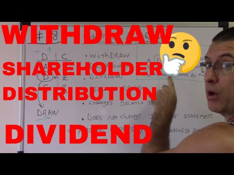 Accounting For Beginners #18 / What is a Draw? / Withdraw / Distribution / Dividend / Equity