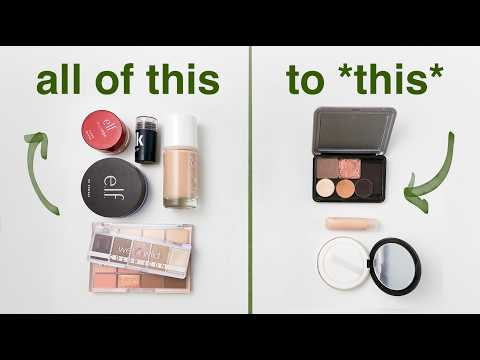 I made a mini makeup palette for trips (and you can too)