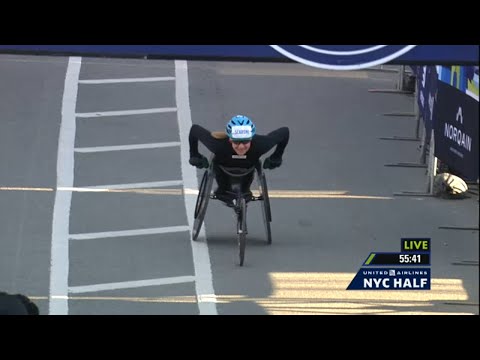 Susannah Scaroni wins women's wheelchair race at NYC Half Marathon