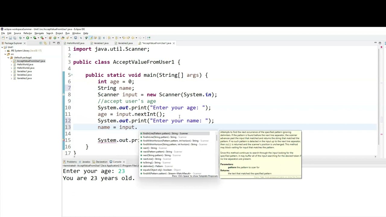 How to Accept Input in Java | Java String Input Error and Fix