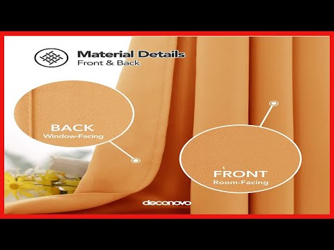 Deconovo Blackout Curtains Thermal Insulated Window Treatments Grommet Top Drapes Room Darkening Pan