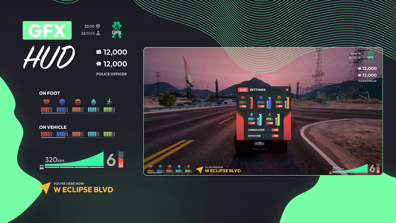 [PAID] GFX Hud With Customization Menu - FiveM Releases - Cfx.re Community