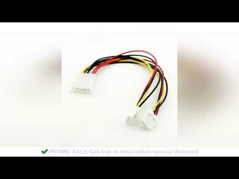 1pc 4 Pin Molex to Dual 4 Pin Floppy PC Power Y Splitter Adapter Connector Cable for Floppy Drive FD