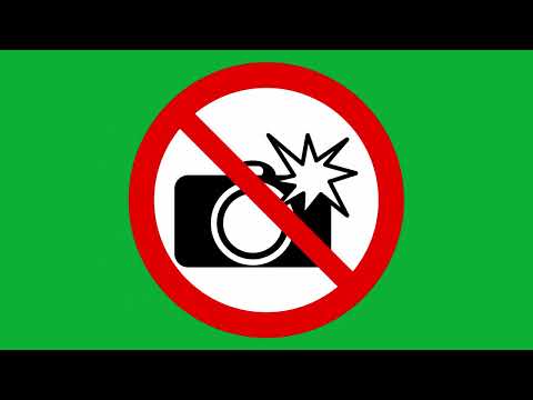 Prohibition Signs Greenscreen Photos not allowed