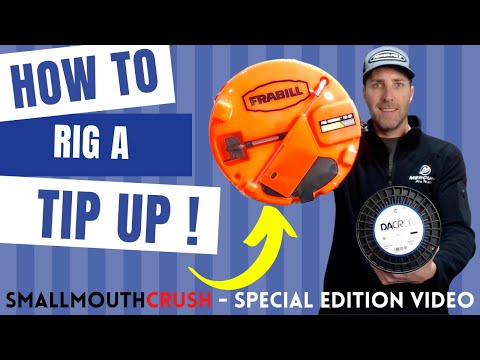 How to rig a Thermal Tip Up - Cortland Dacron, Poly Coated Line and the Frabill Pro Thermal Tip Up