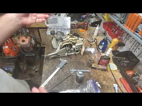 Reassembly of VINTAGE 1980 Stihl 028WB chainsaw (install top end rebuild clutch, convert sprocket)#1