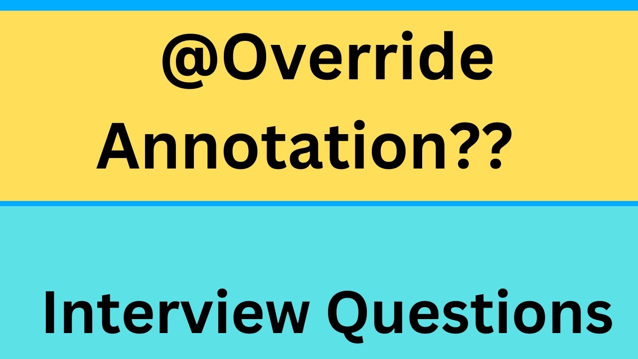 @override annotation in java | Learn Coding | Interview Prep
