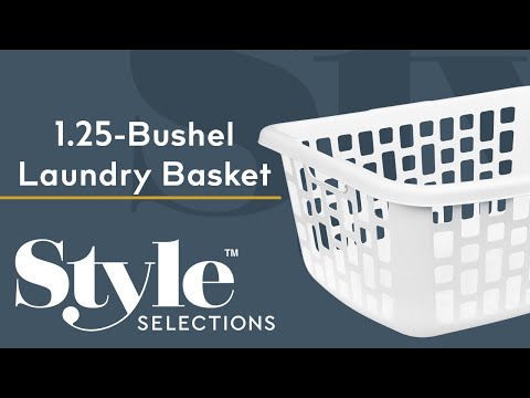 Style Selections™ 1.25 Bushel Plastic Laundry Basket - Product Video