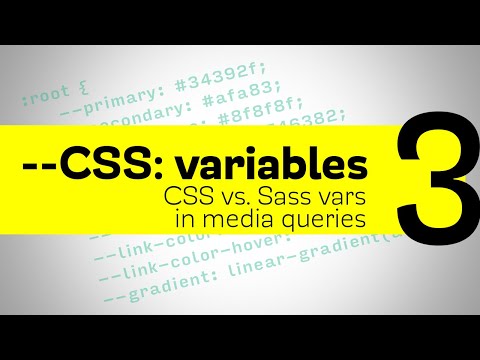 CSS Variables - CSS vs Sass - variables inside media queries