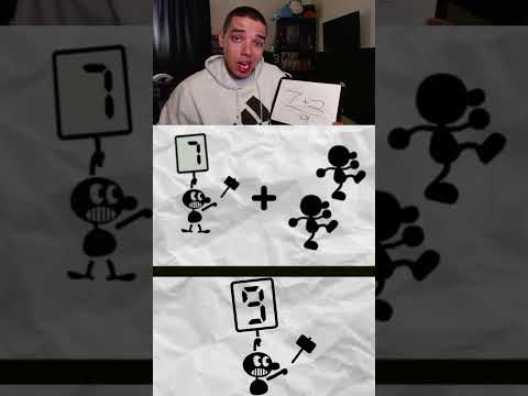 Learning Basic Addition with Mr. Game and Watch in Smash Ultimate