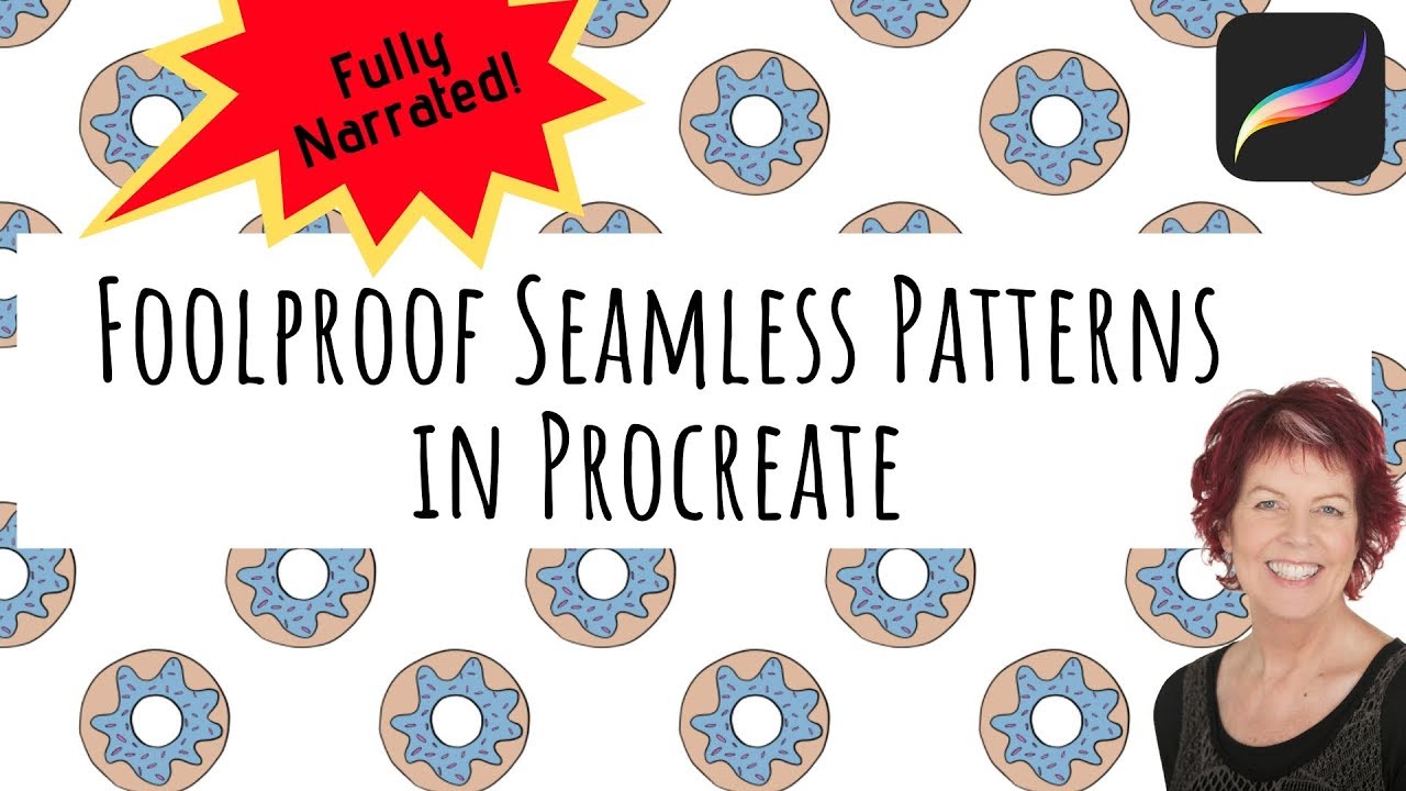 Seamless Repeating Pattern in Procreate - Narrated Video! Full tutorial!