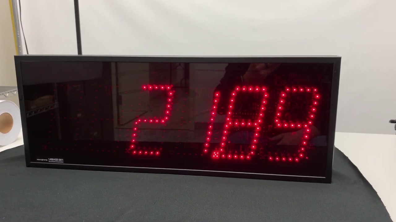 Microframe LED Timer Display - Hundredth/Sec Demo