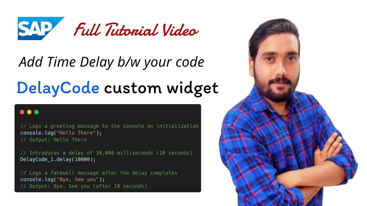 DelayCode Custom Widget | Tutorial with All Methods | SAP Analytics Cloud | Rohit Chouhan