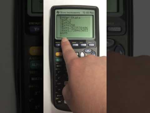 Finding the Mean and Median in TI 83 Graphing Calculator