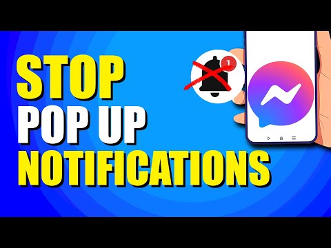 How To Stop Messenger Pop Up Notifications (Quick Fix)