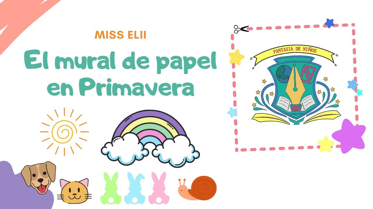 El mural de papel en Primavera