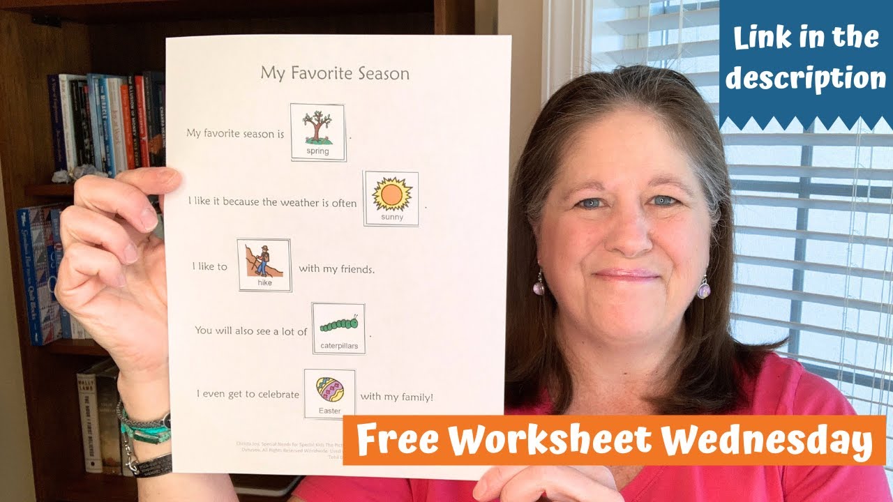 Free Worksheet Wednesday: My Favorite Season