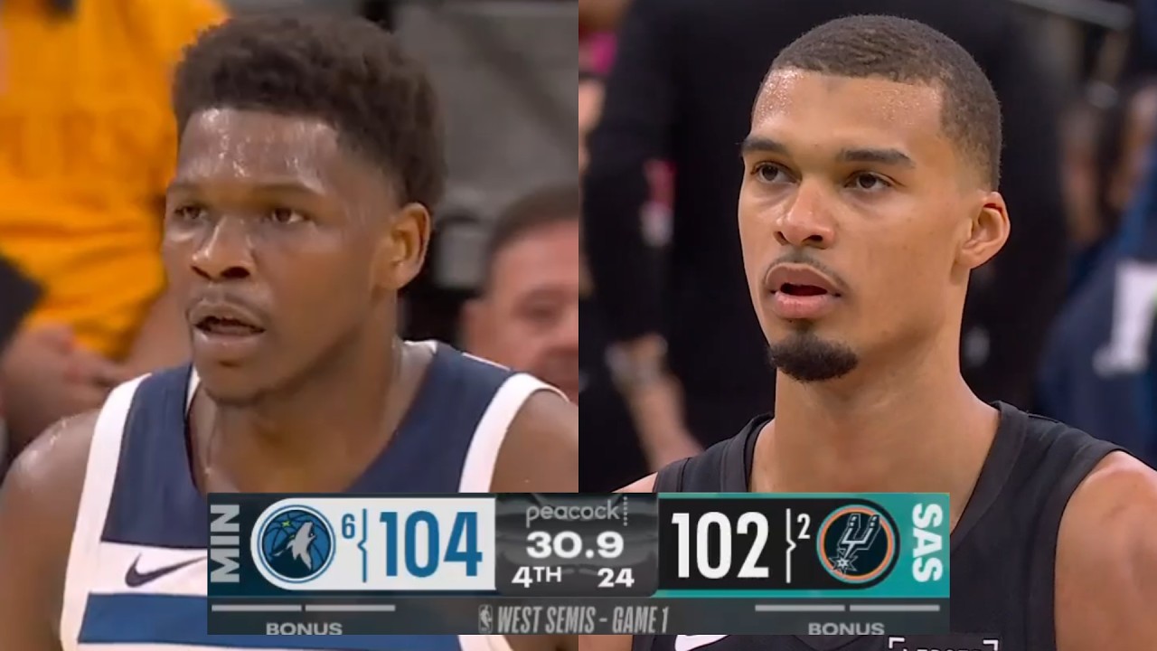 CRAZY FINAL MINUTE to San Antonio Spurs vs Minnesota Timberwolves Game 1