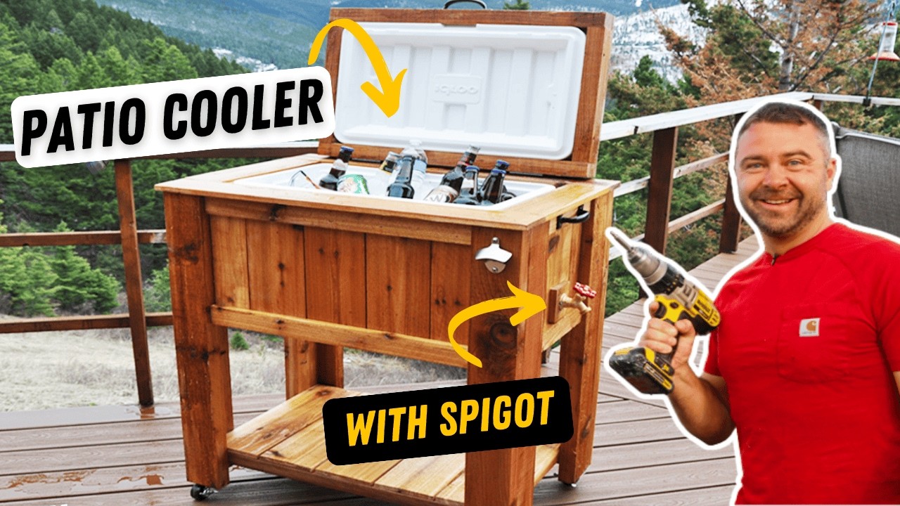 Cedar Ice Chest With Drainage Spigot - Full Build